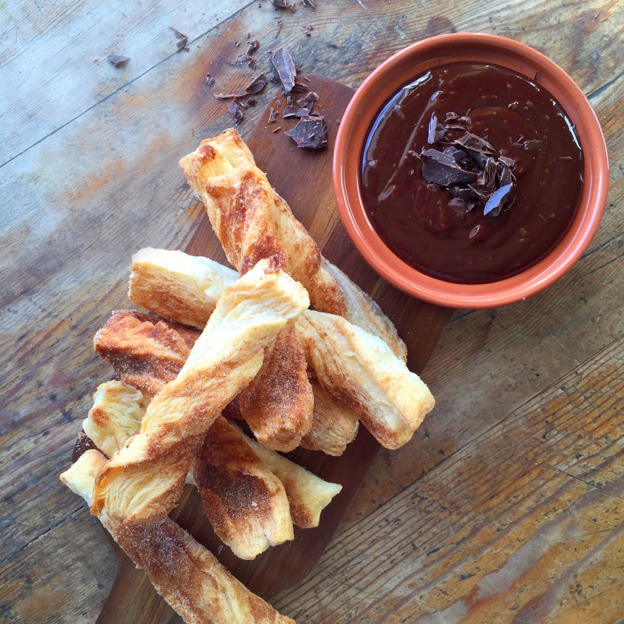 Cheats puff pastry churros