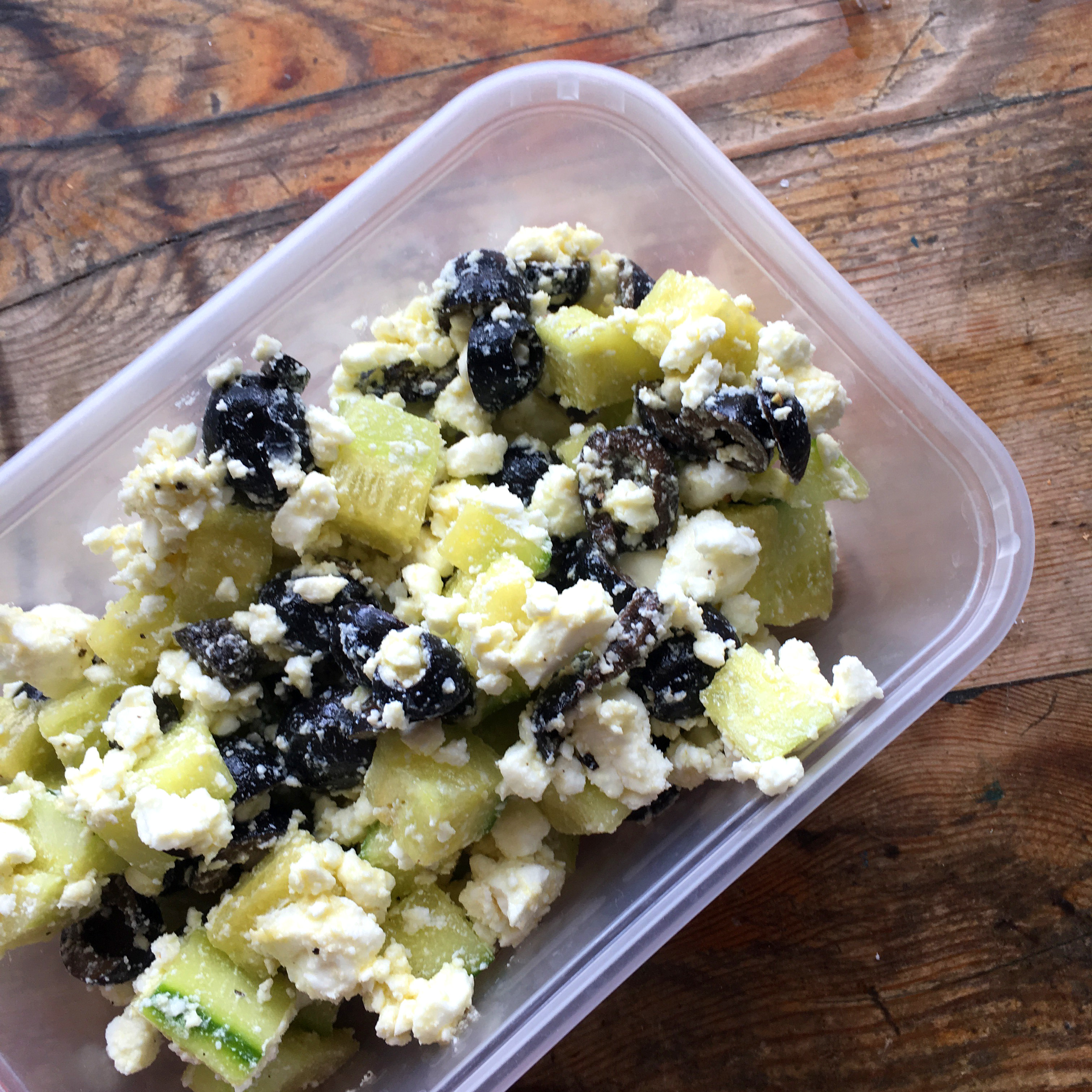 Homemade salad boxes
