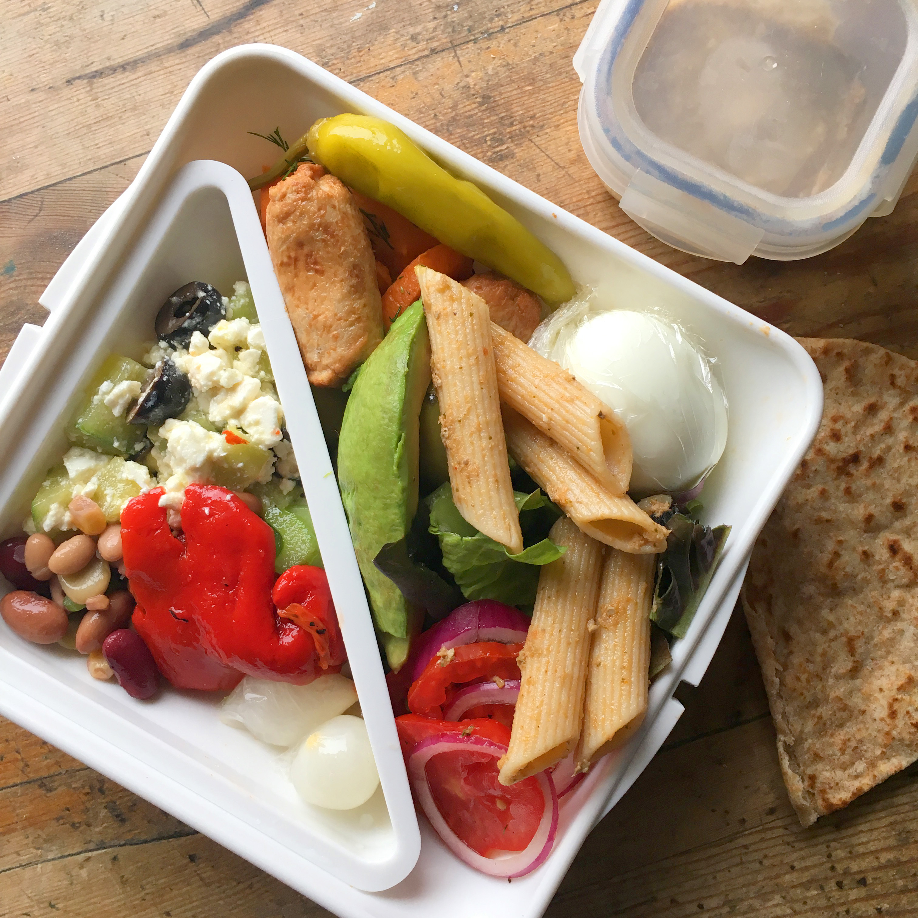 Homemade salad boxes