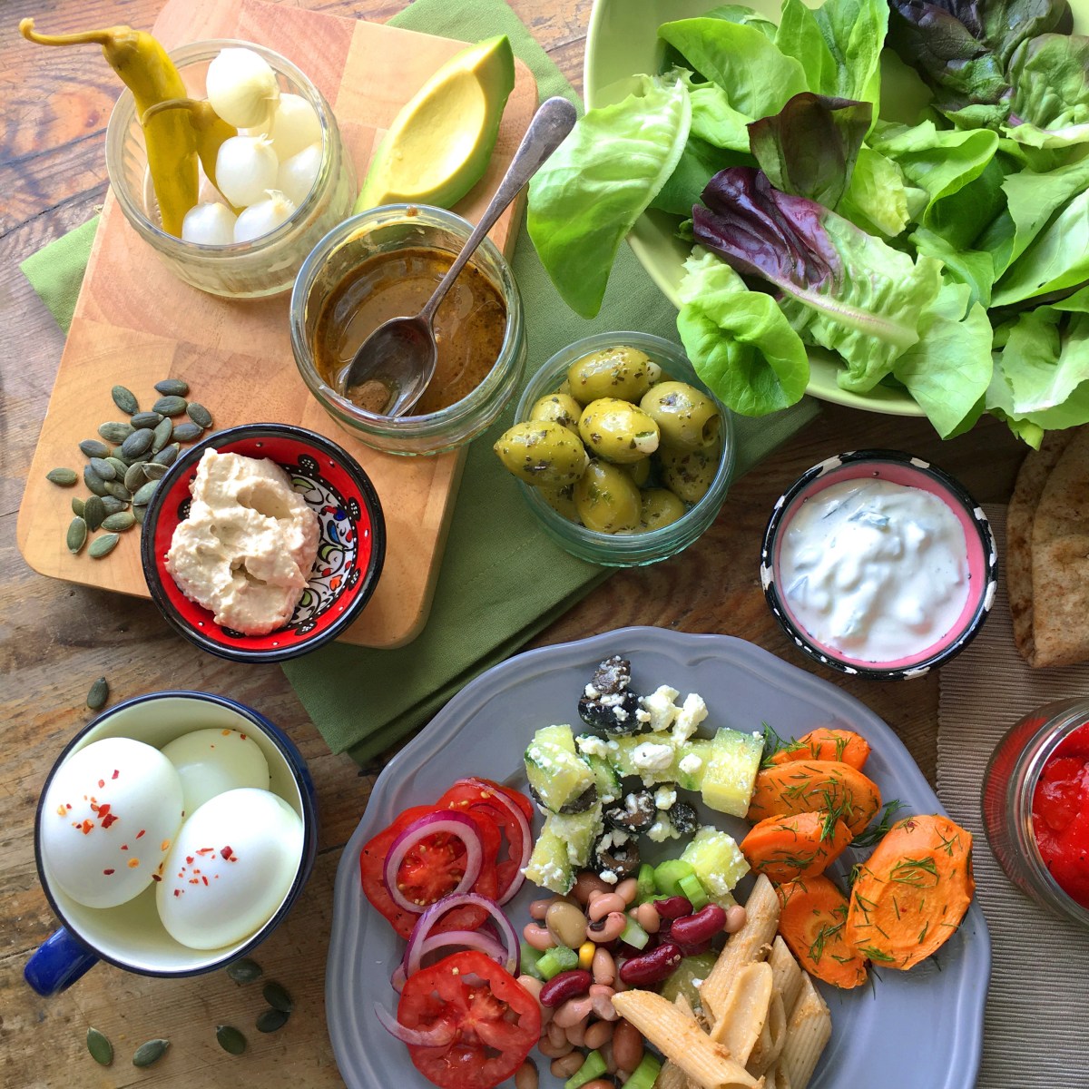 Homemade salad boxes