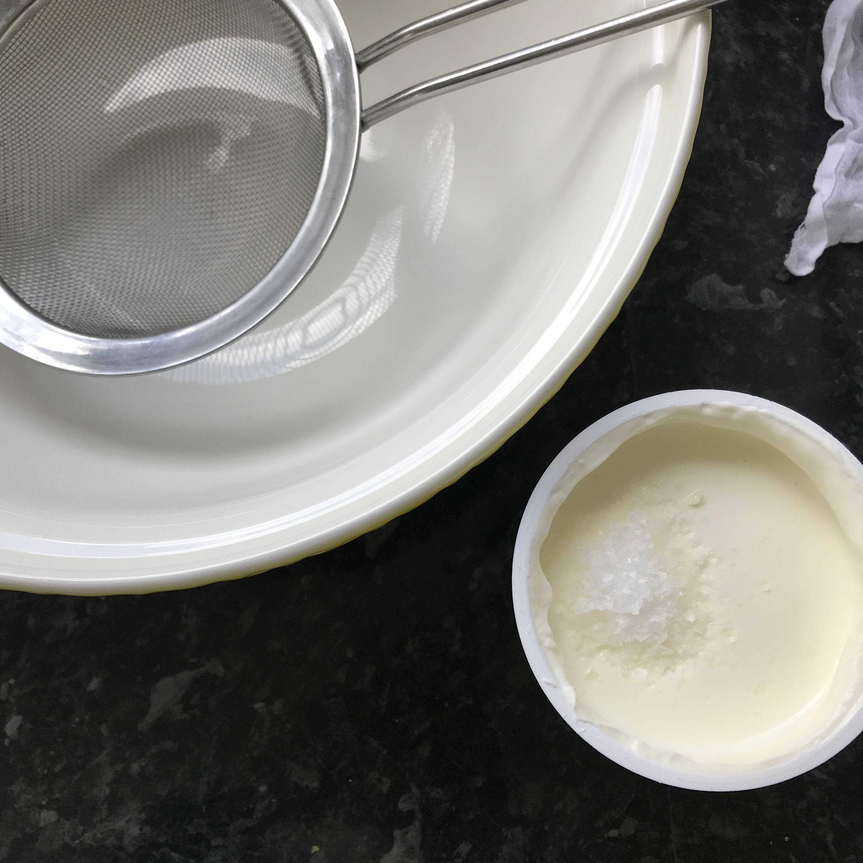 Homemade labneh