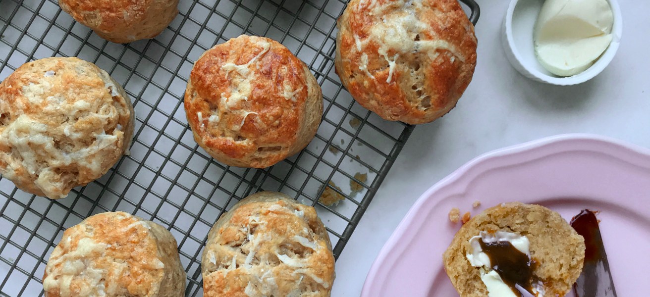 Cheese and Marmite scones
