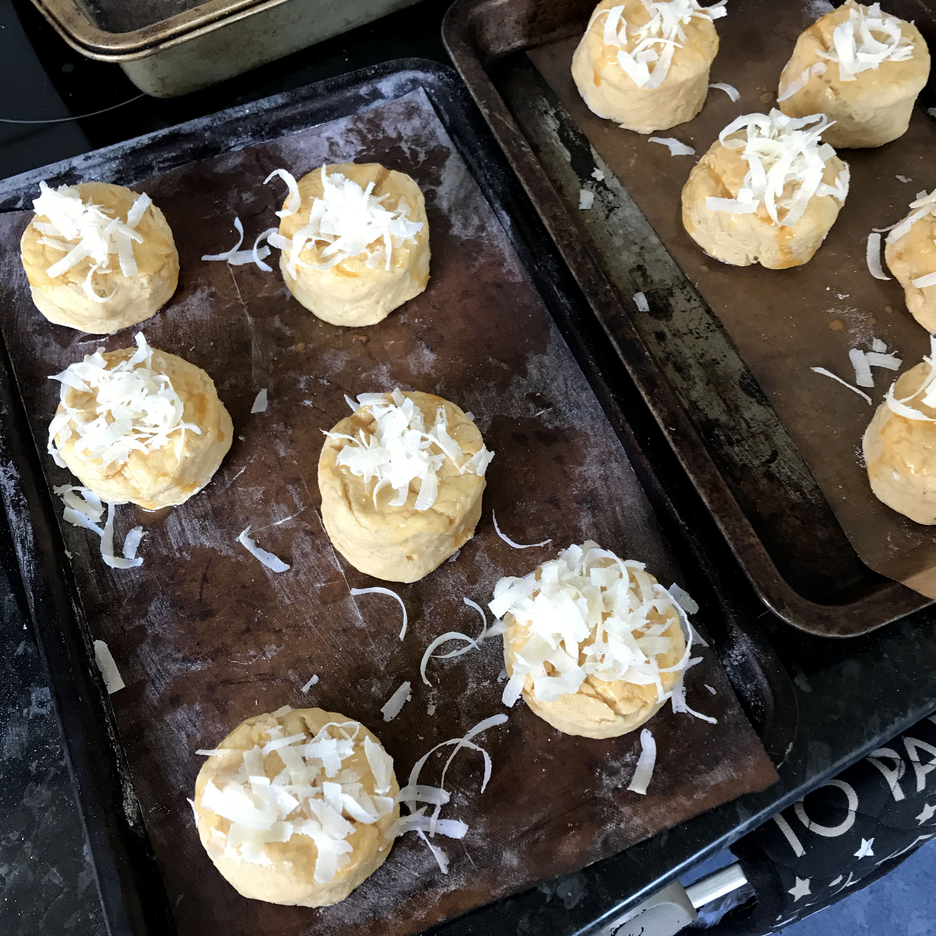 Cheese and Marmite scones
